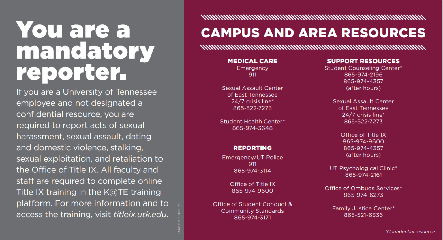 Mandatory Reporters | Title IX